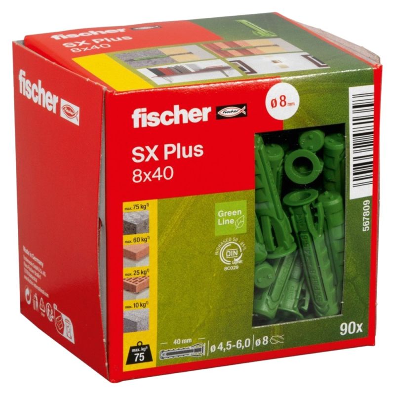 fischer expansion anchor SX Plus Green 8 x 40 | Megatek