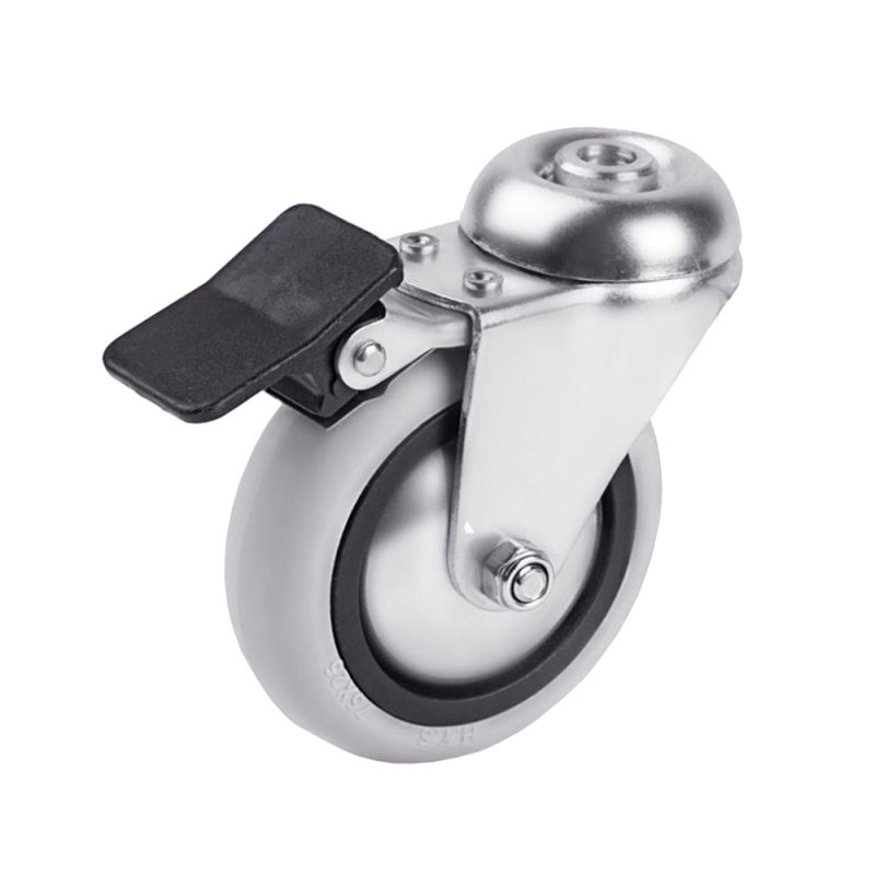 Rotary wheel, with brake, metalic/plastic, Ø 74 | Megatek