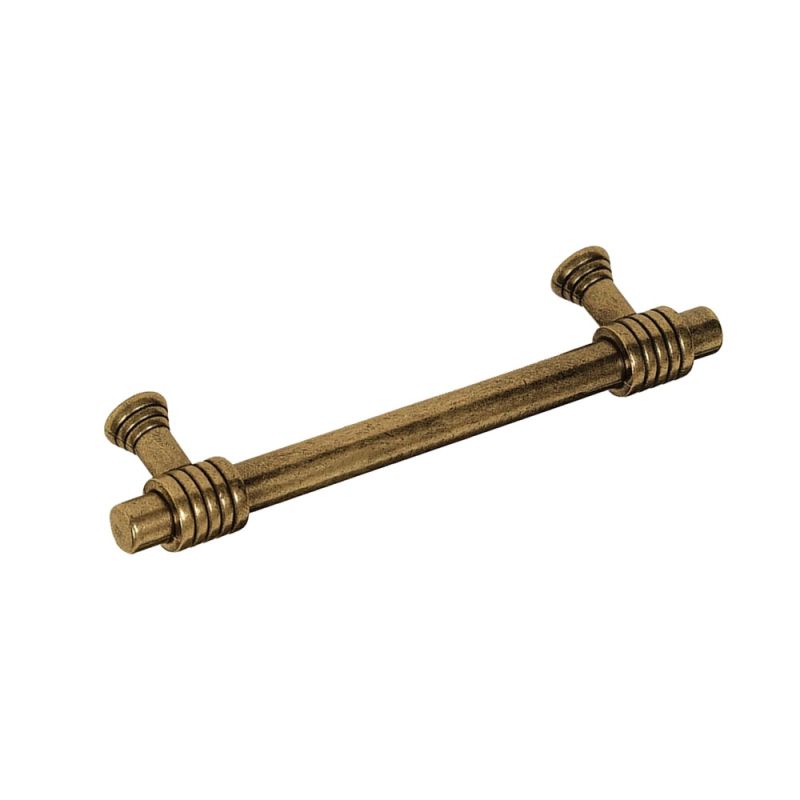 Handle, zamak, 96mm, antique brass | Megatek