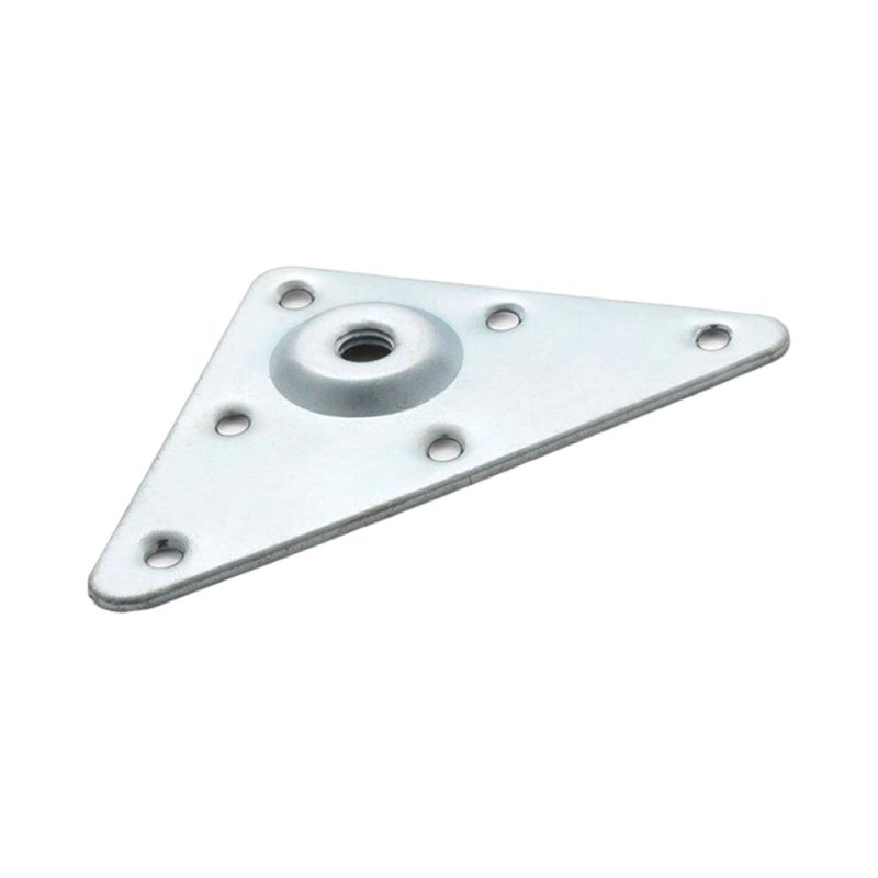 Mounting plate - steel - 90x90x120mm - nickel | Megatek