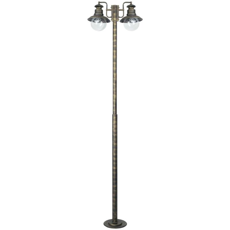 Outdoor Lantern Column Artu E27 2x60W, A60, 205x53 cm, black