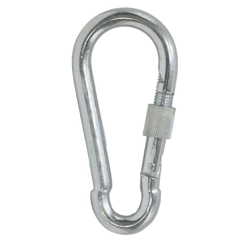 Snap hook with ring nut electro galvanized, 11mm, 11x120mm