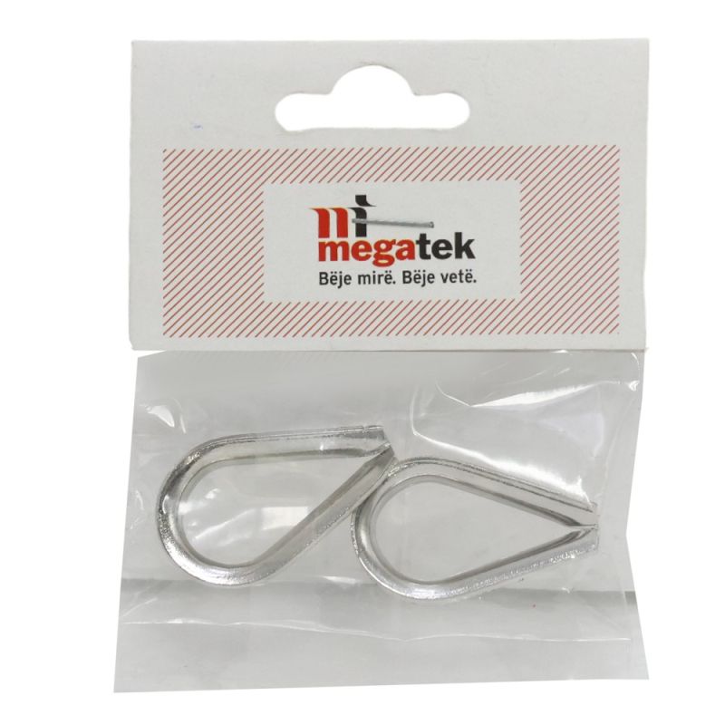 Thimble stainless steel, 6mm, 40x27x17mm | Megatek