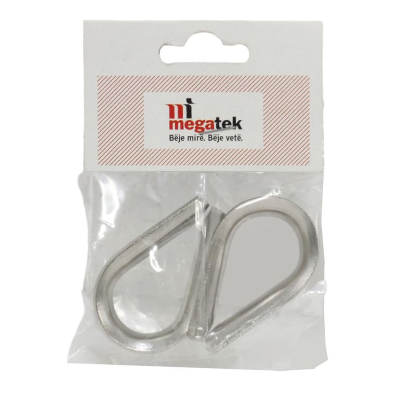 Thimble stainless steel, 10mm, 55x34x22mm | Megatek