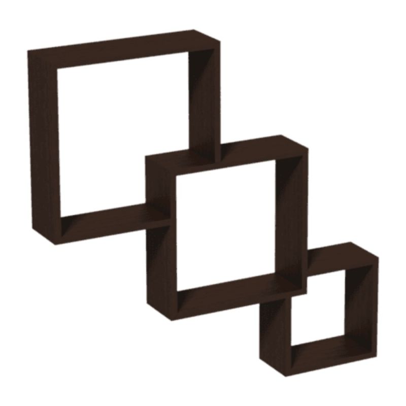 Set of shelves wenge (square module) | Megatek