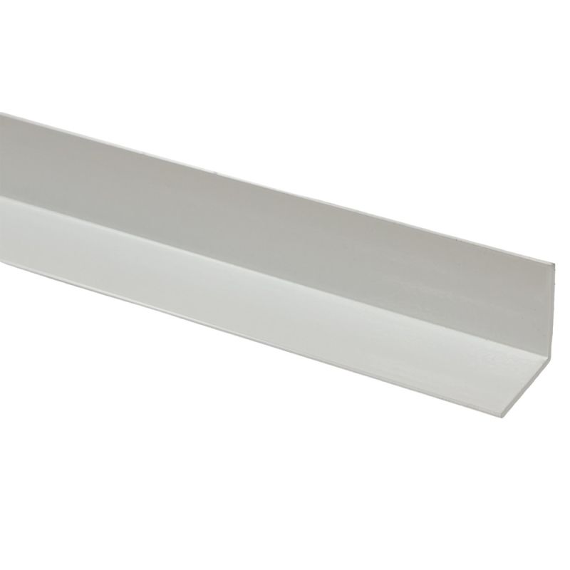 Profile L-shaped, Aluminium white, 25 x 25 mm , 2000 mm | Me
