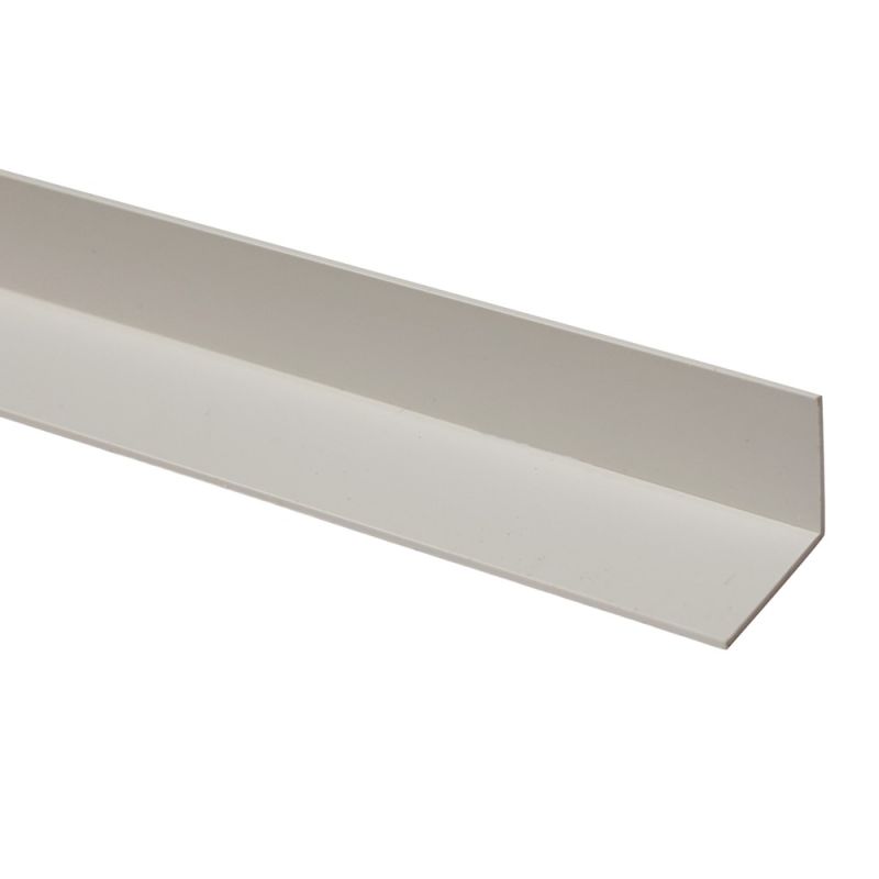 Profile L-shaped, PVC white, 25 x 20 mm , 2000 mm | Megatek