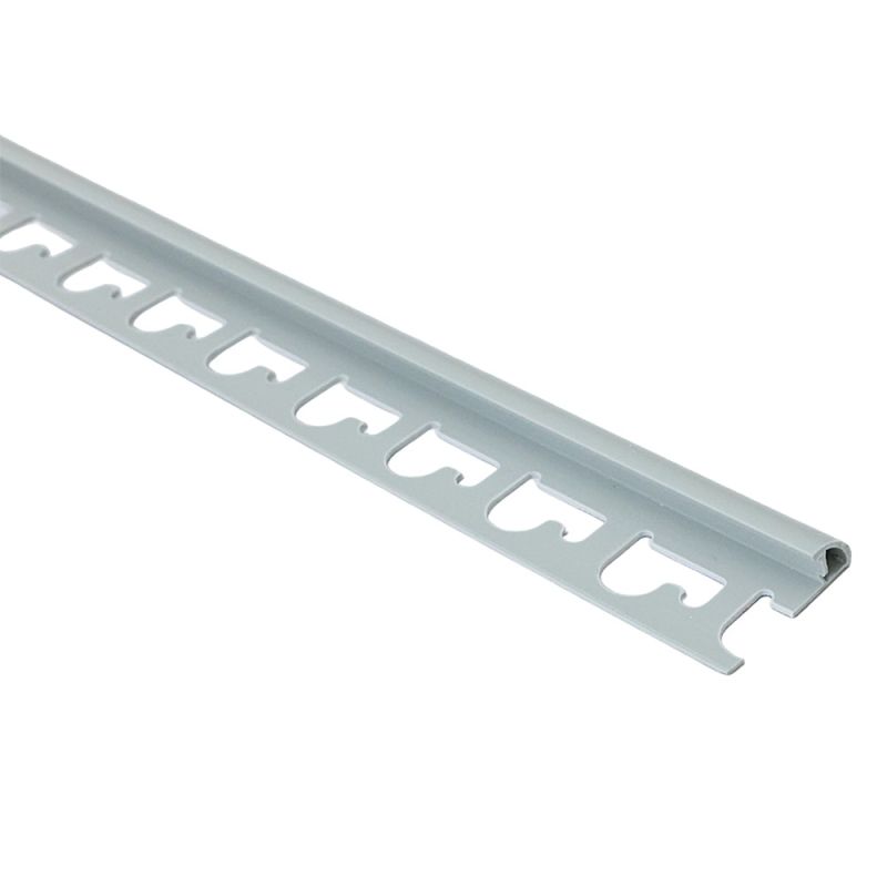 Profile ending, PVC light grey, 8 x 2700 mm | Megatek