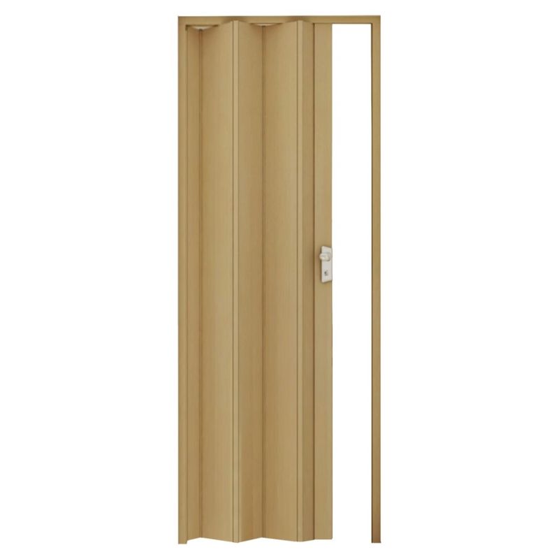 Dere fizarmonik, PVC, me bravë alumini, 83x214 cm, ngyrë e k
