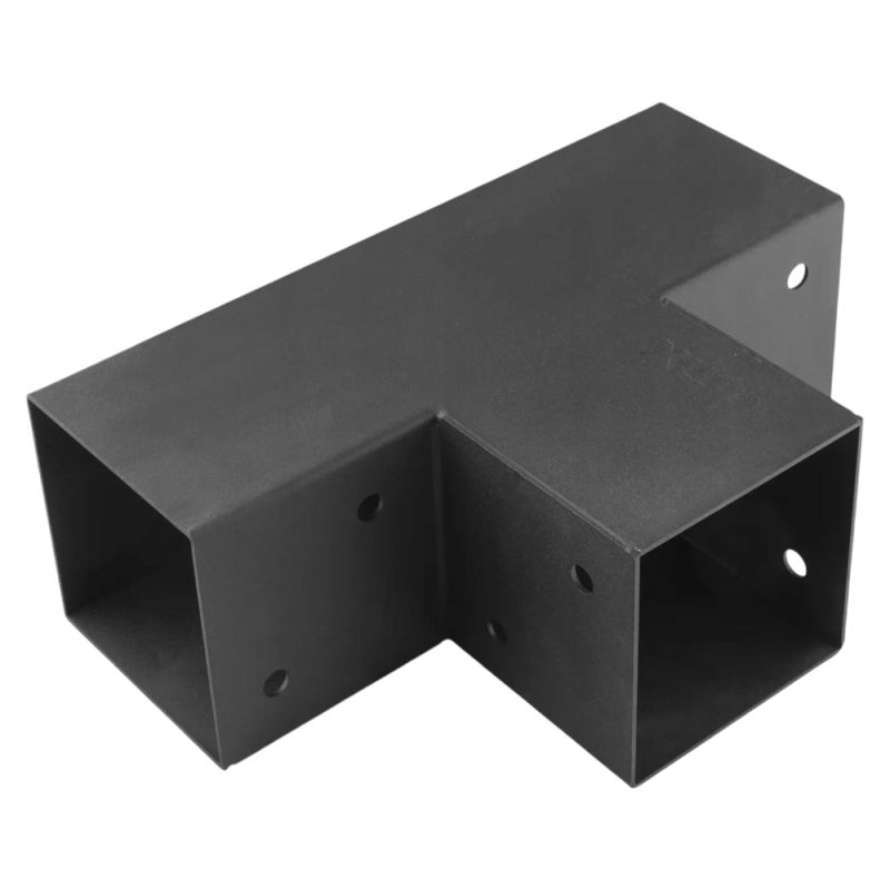 Reinforced angle bracket 122x266x326x2 mm, black | Megatek