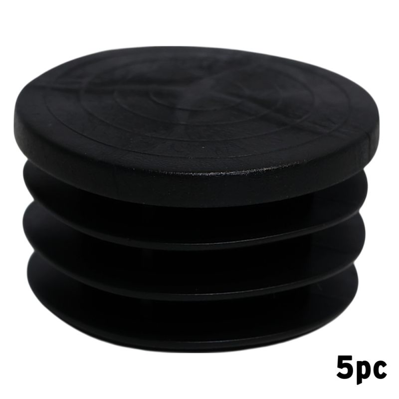 Circular end cap for closing metal profiles, diameter 50 mm