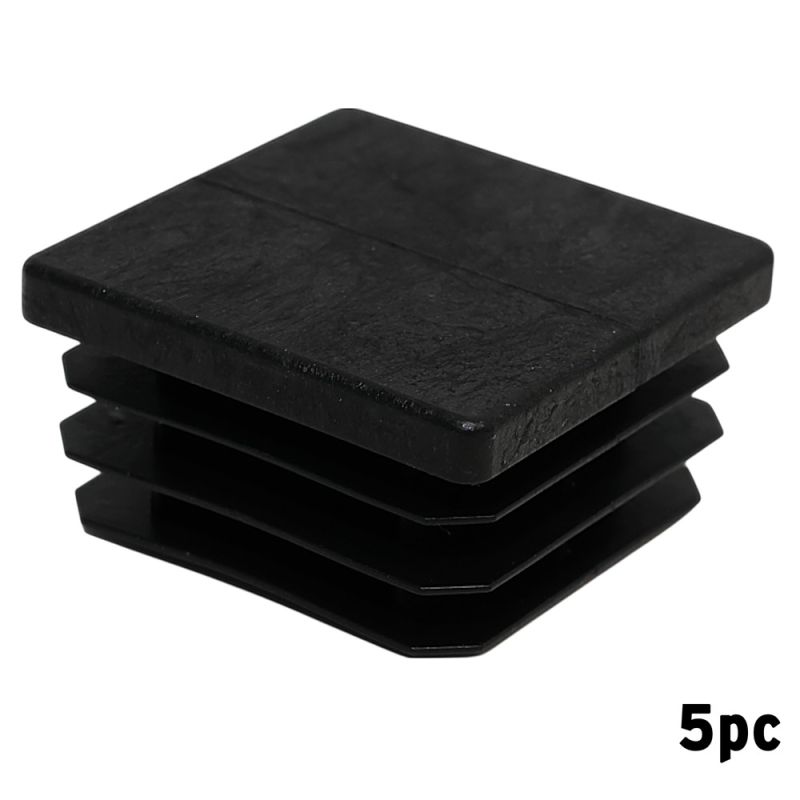 Square end cap for closing metal profiles, dimensions 50x50