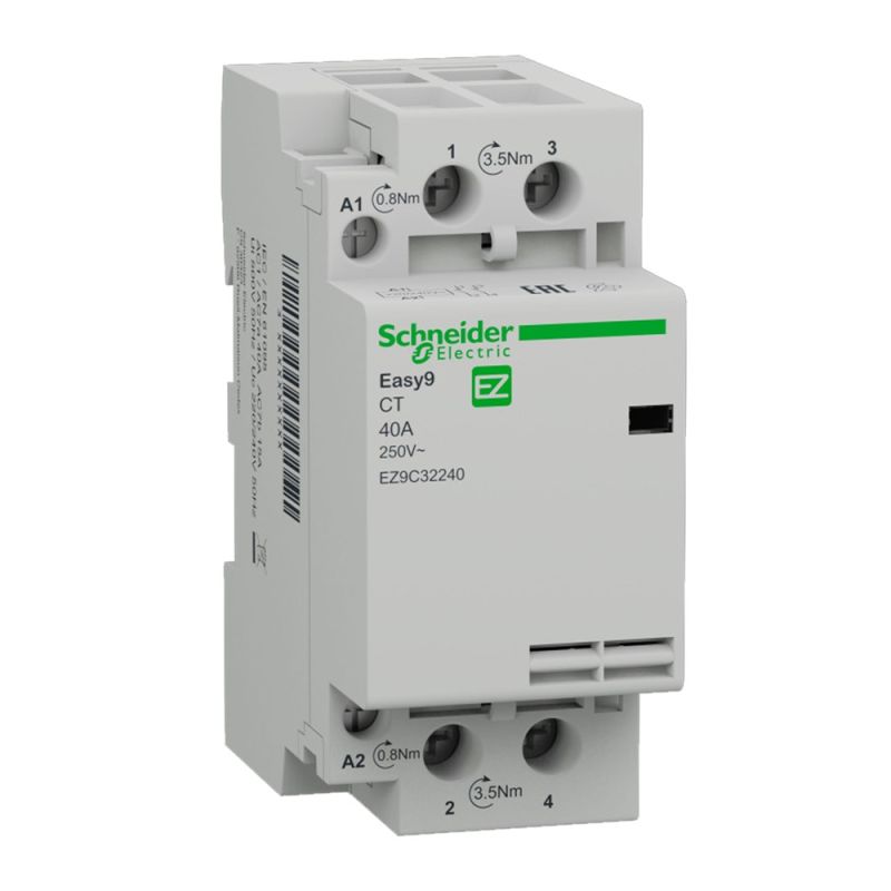 Contactor, 2P, 2NO,40A, 220/240Vac 50Hz | Megatek