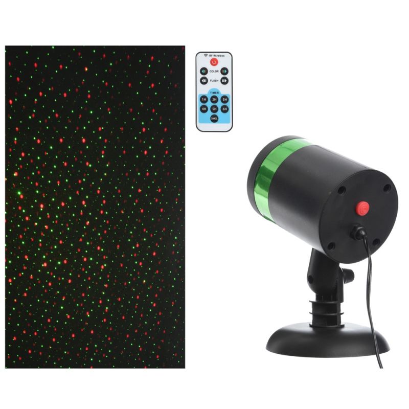 Laser static remote control multicolour, 4 scenes, max dista