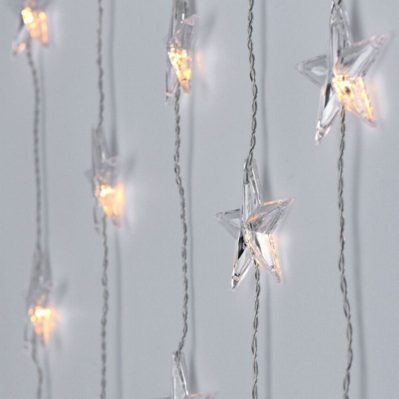 Curtain lights, 30 LED stars, 220V | Megatek