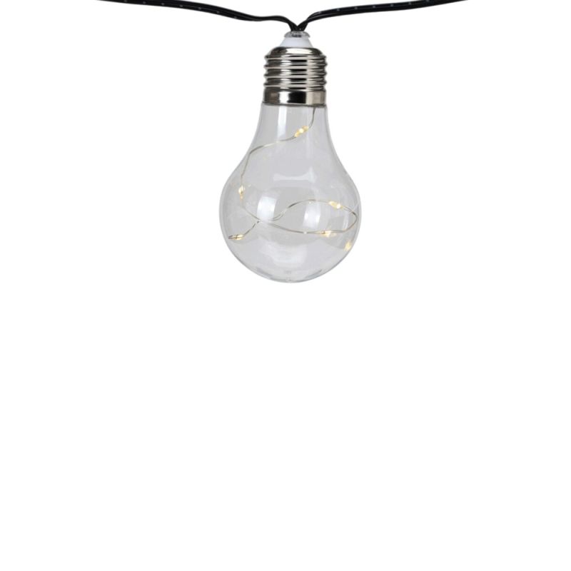 LED chain with 10 bulbs, 3m long, 50cm distance between bulb