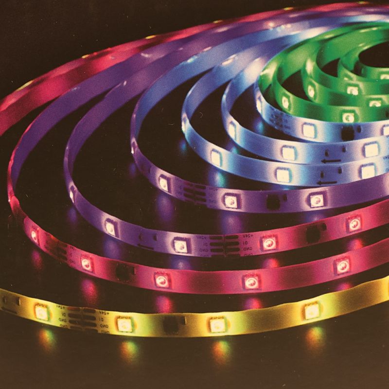 LED strip, 18W, RGB, 5m, 150L, bluetooth, sound control | Me