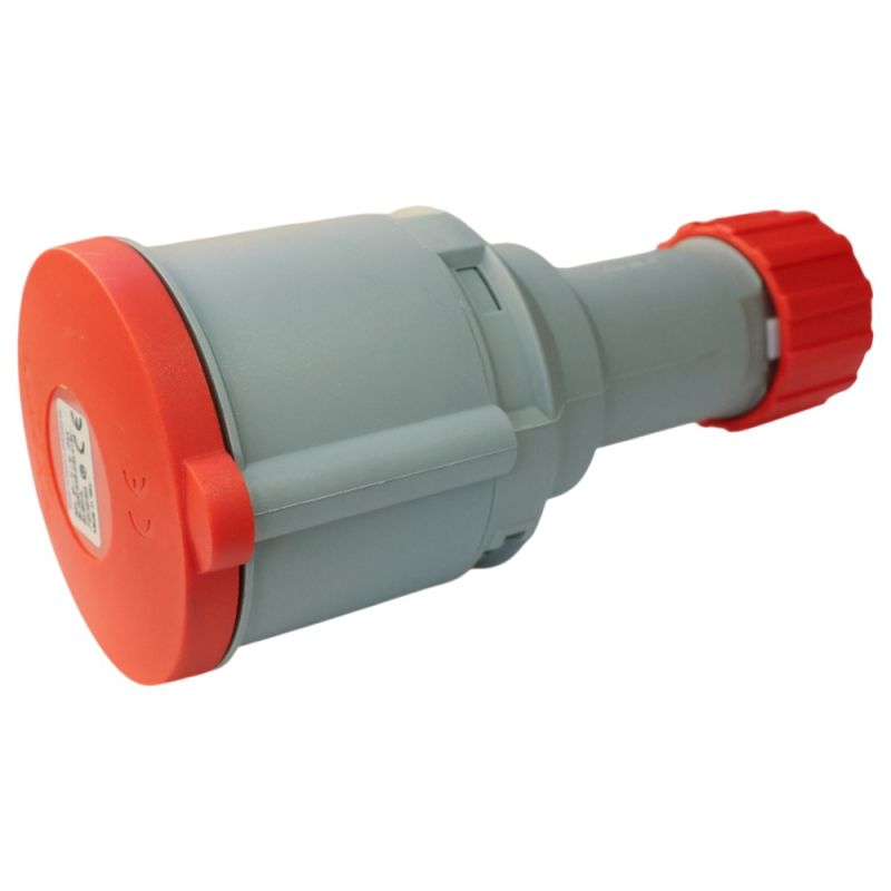 Movable socket 32A 3P + N + T, red color, IP44 | Megatek