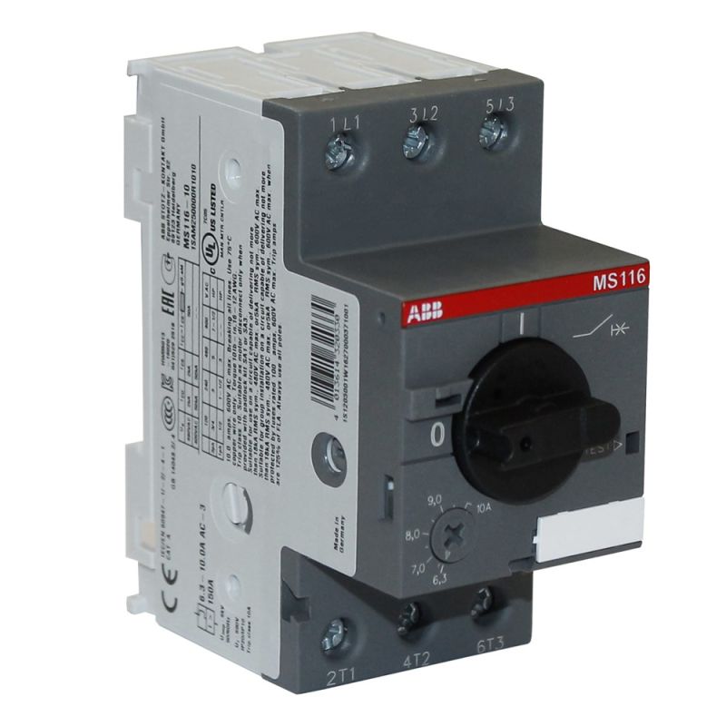 Manual Motor Starter MS116-10, Ie = 6.3-10 A, Ics = 50 kA /4