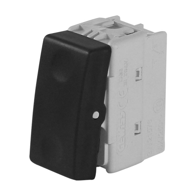 GEWISS Two-way switch 2P 16A black color | Megatek