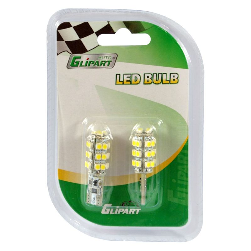 Car lamp Glipart 12V, W5W 28-SMD-LED WHITE CANBUS 2CP | Mega