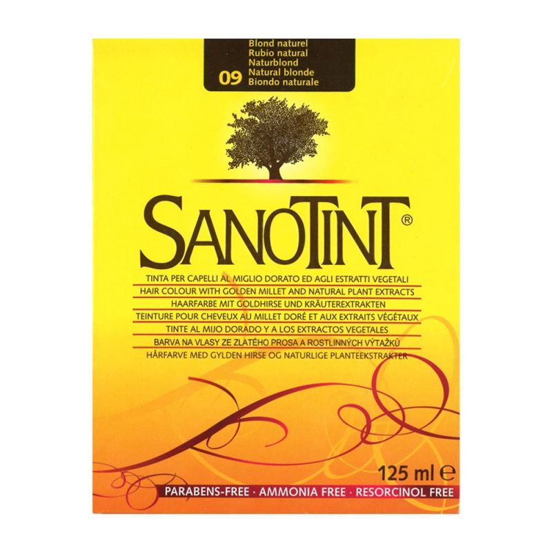 Hair dye, 09 Natural Blonde, Sanotint | Megatek