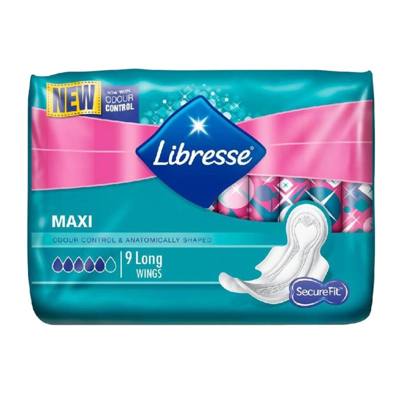 Hygienic wipes, Libresse, Maxi Long, 9 pieces | Megatek