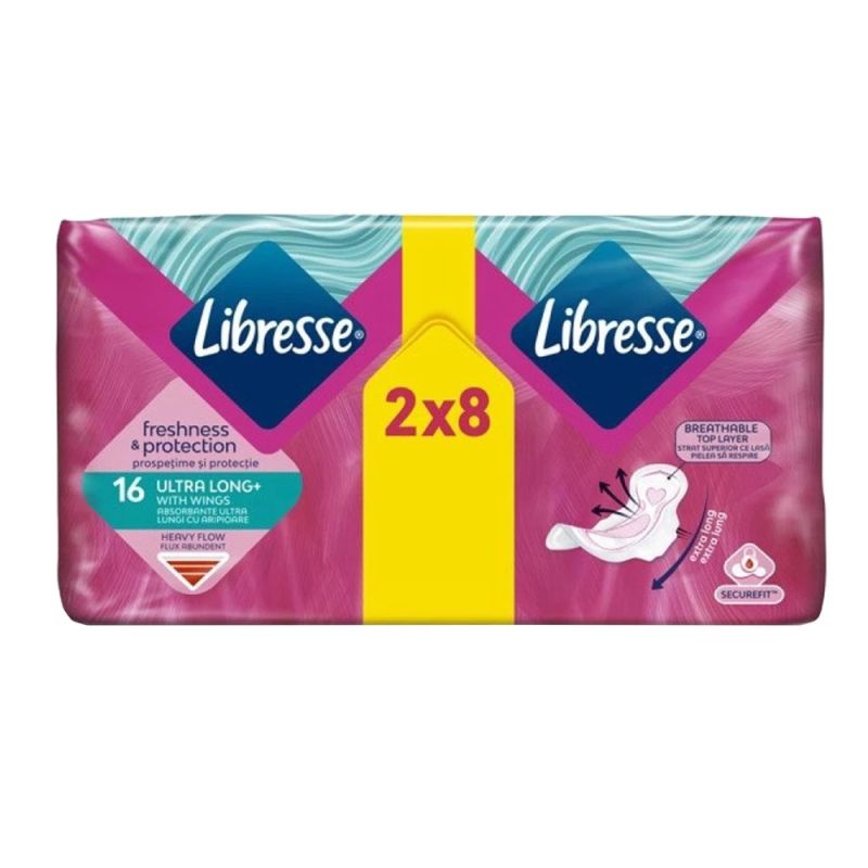 Hygienic napkins, Libresse, Freshness & Protection Ultra Lon