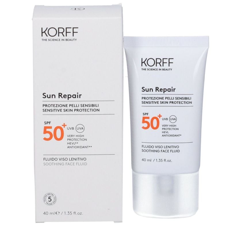 KORFF SUN REPAIR SOOTHING FACE FLUID SPF 50+ 40ML | Megatek
