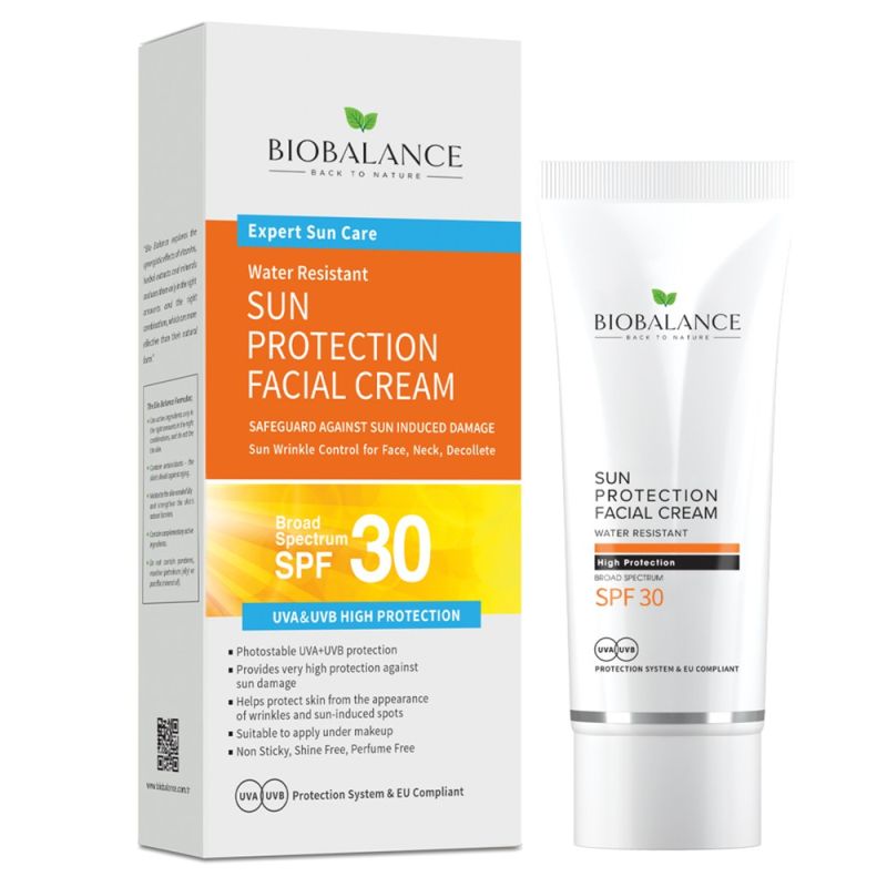 BIOBALANCE SUN PROTECTION FACIAL CREAM 30 SPF | Megatek