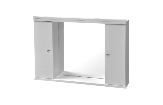 White melamine 70x58 cm mirror | Megatek
