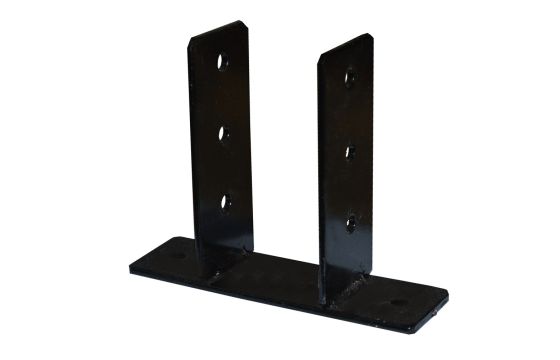 Timber post support, 80mm, Black | Megatek