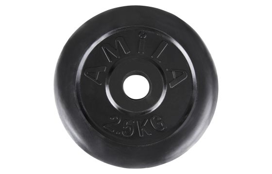 Dumbbell, Amila, weight 2.5 kg, diameter 28 mm, rubber coati