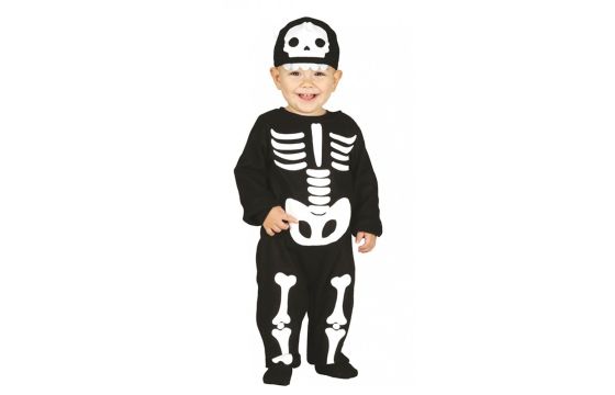 Cute Skeleton Halloween costume for kids, polyester, 92 cm,