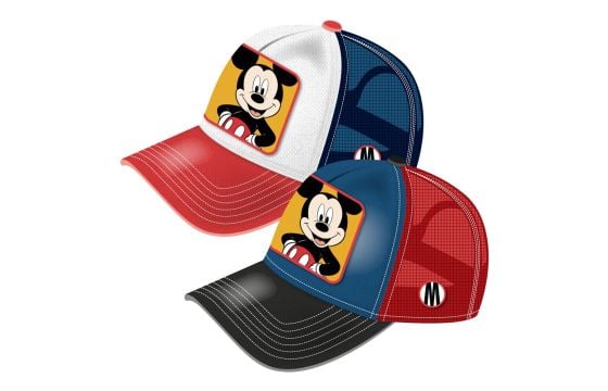 Hats for children, Disney, Mickey Mouse, cotton, 51/54, mixe
