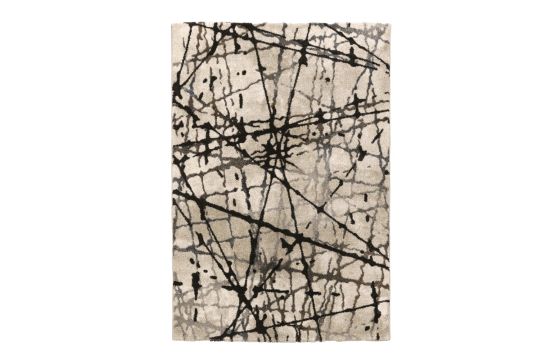 Bella carpet, modern, frieze, cream/grey, 160x230 cm | Megat