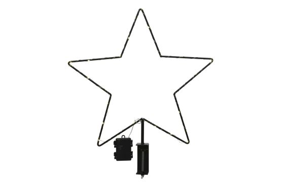 Decorative star, with LED lighting, 4x50x64cm, with battery.